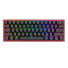 FIZZ PRO K616 - 60% Wired+2.4Ghz+BT Mechanical Keyboard Black (Red Swi