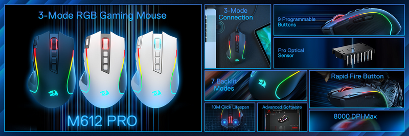 Predator Pro M612 PRO RGB Wireless Mouse